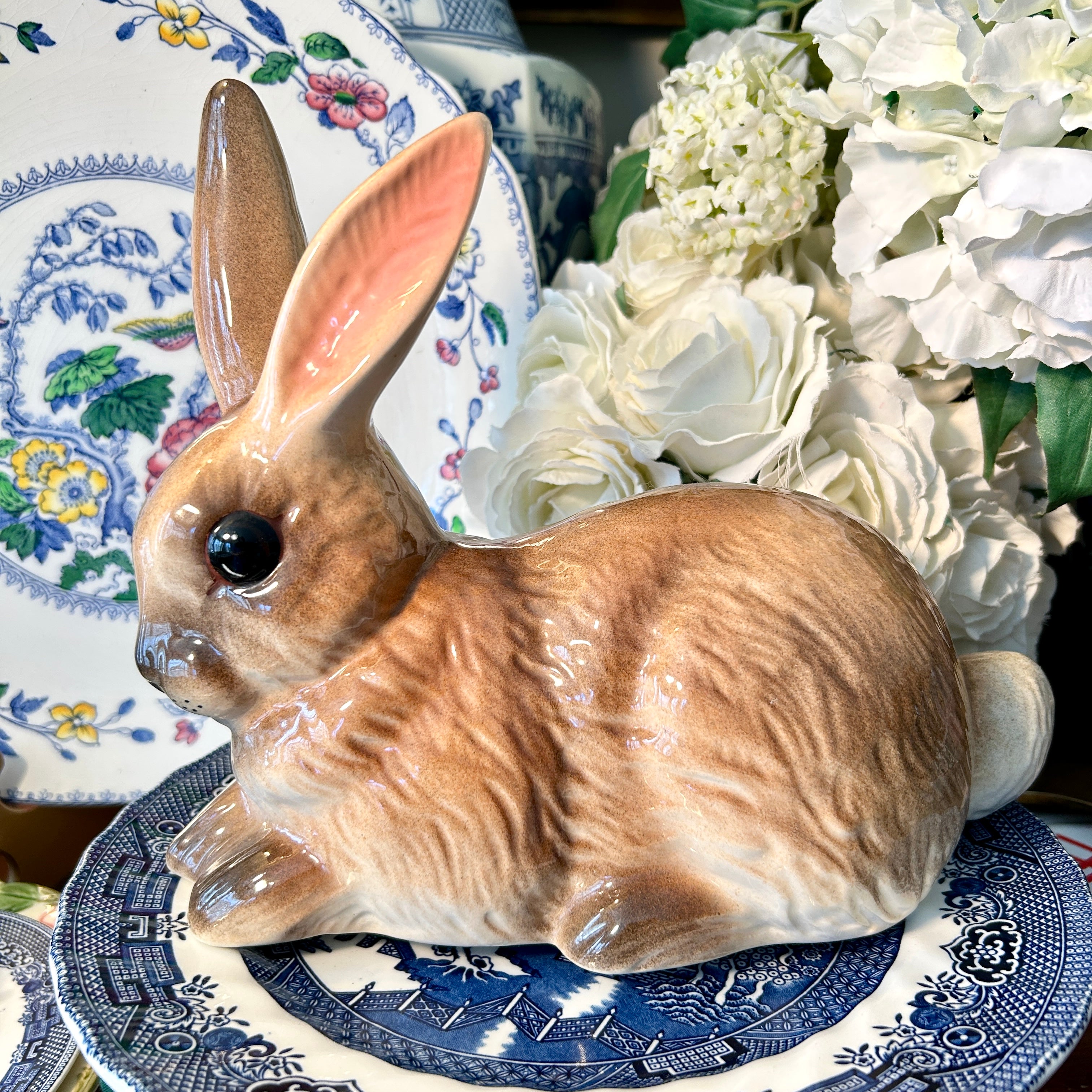 Signed by artist doe eyed ample bunny rabbit 9 x 7.5 – Lillian Grey