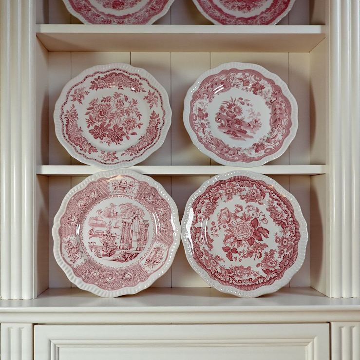 Vintage Spode Regency Series Cranberry Plates, set of 4 – Lillian Grey