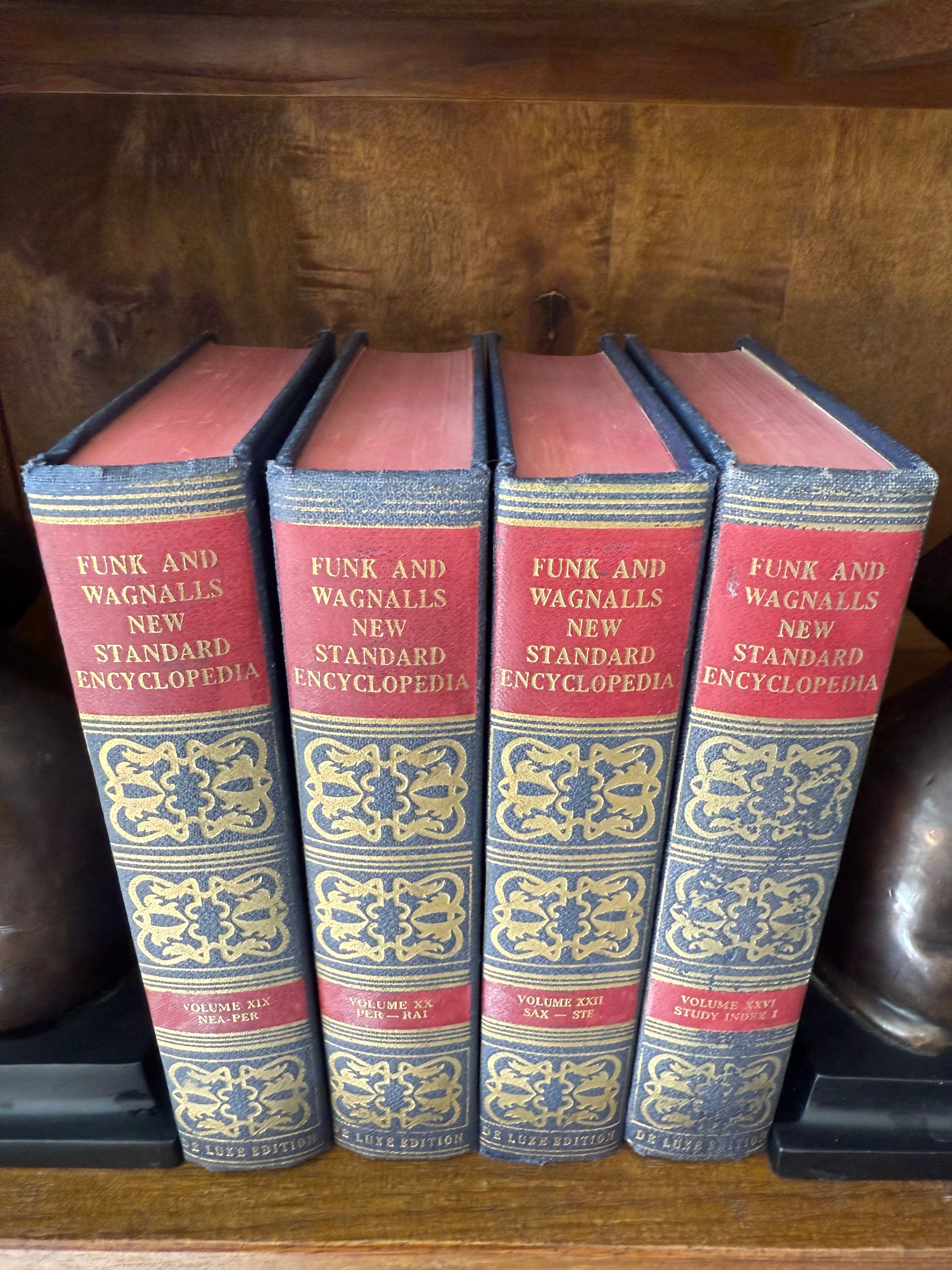 Vintage Set of 4 Hardcover Blue & Red Books – Lillian Grey