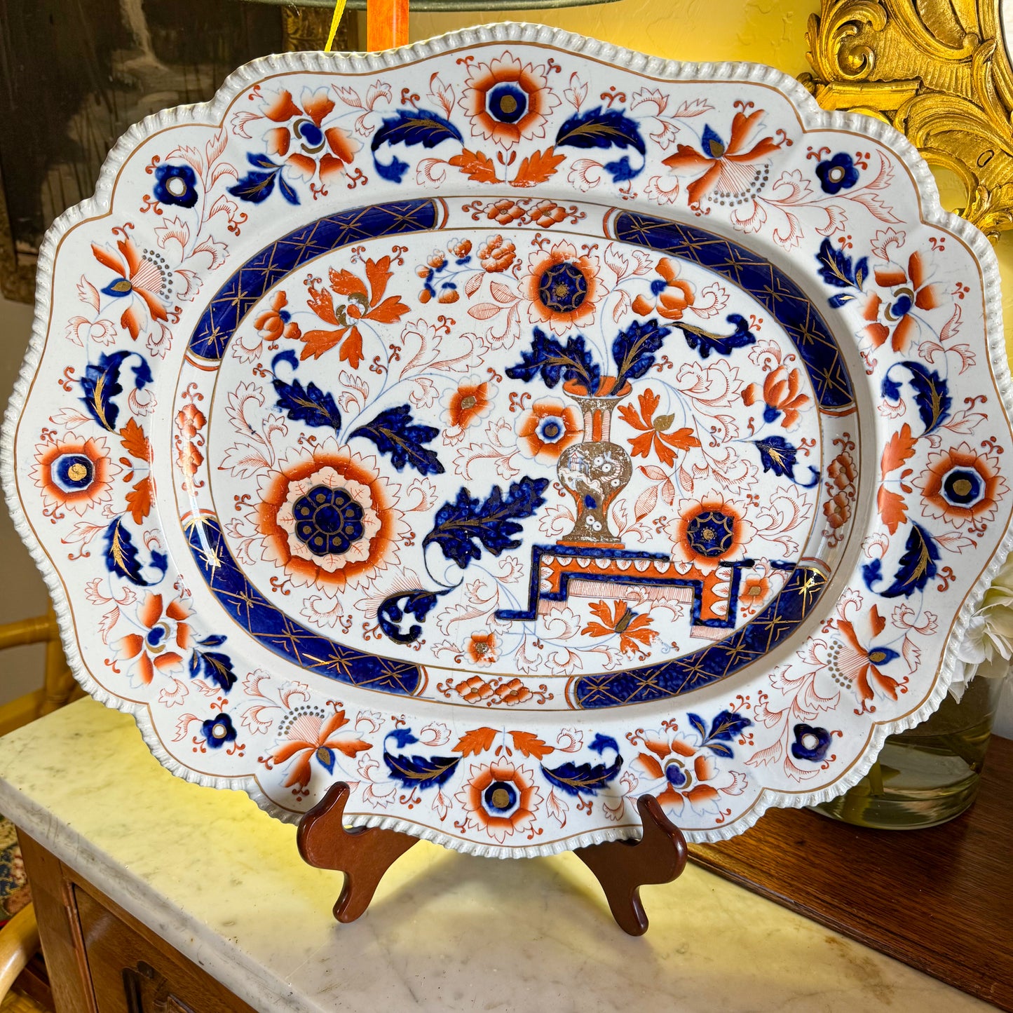 STUNNING 1820s English Ironstone Platter, Extra Large – Lillian Grey