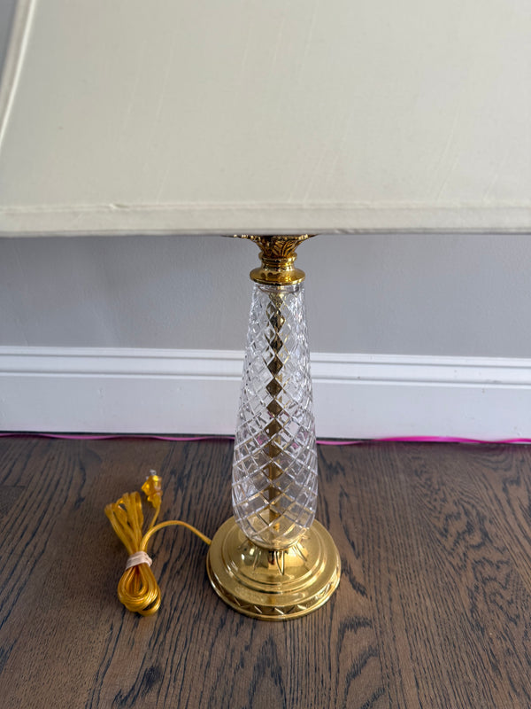 Live 11/14 for trioofcavs - 29” Lamp with shade + pair of Crystal cand ...