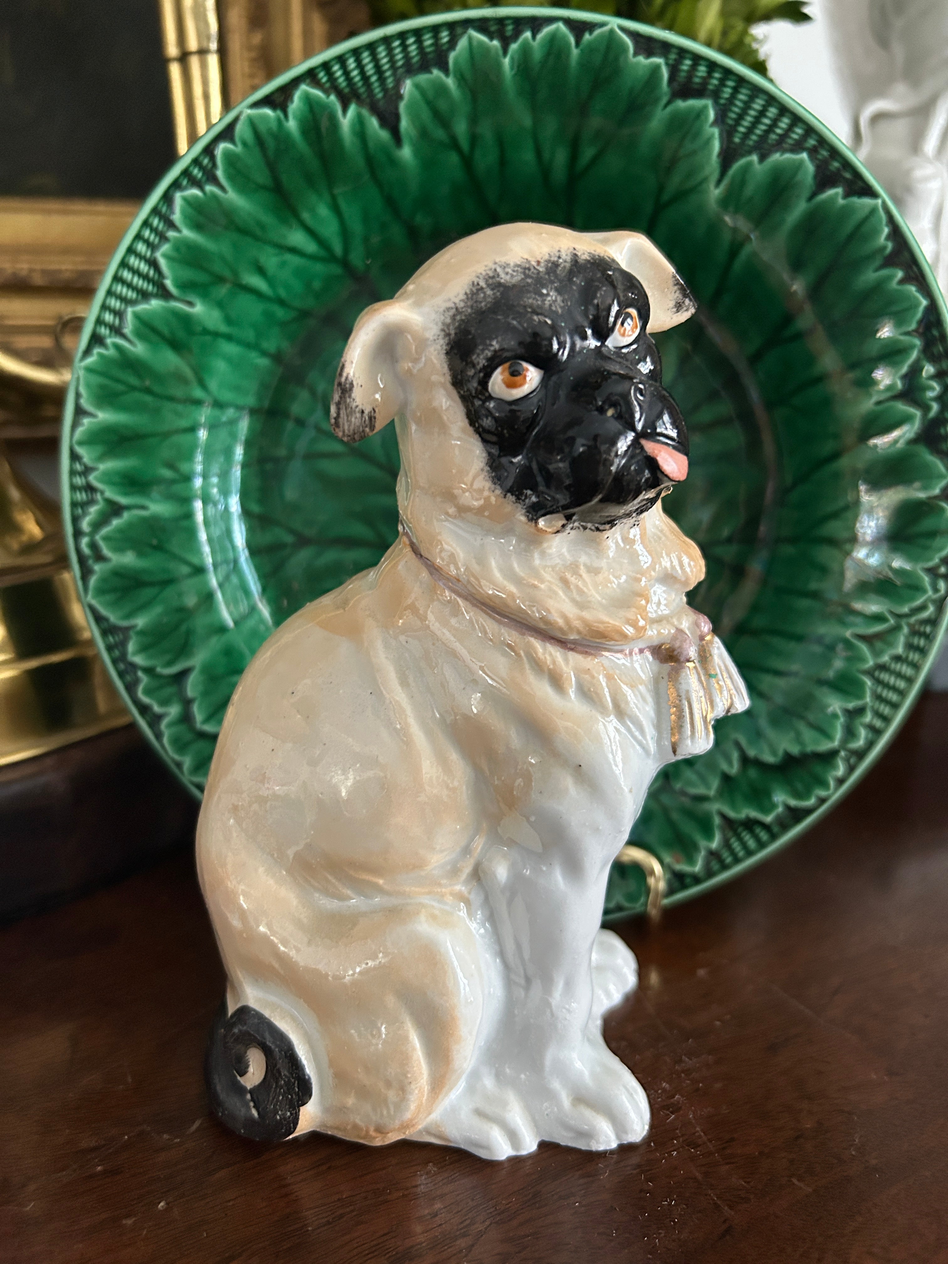 Antique Victorian Pug Dog Porcelain Figure – Lillian Grey
