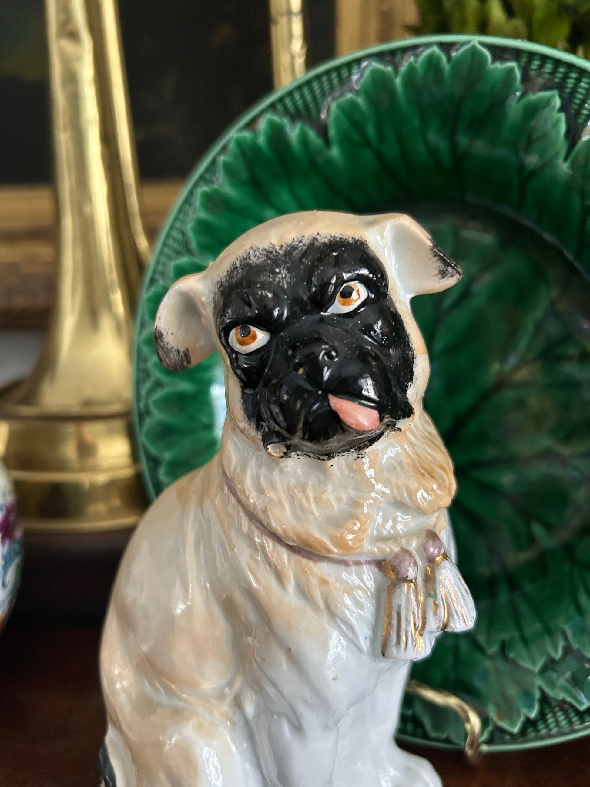 Antique Victorian Pug Dog Porcelain Figure – Lillian Grey